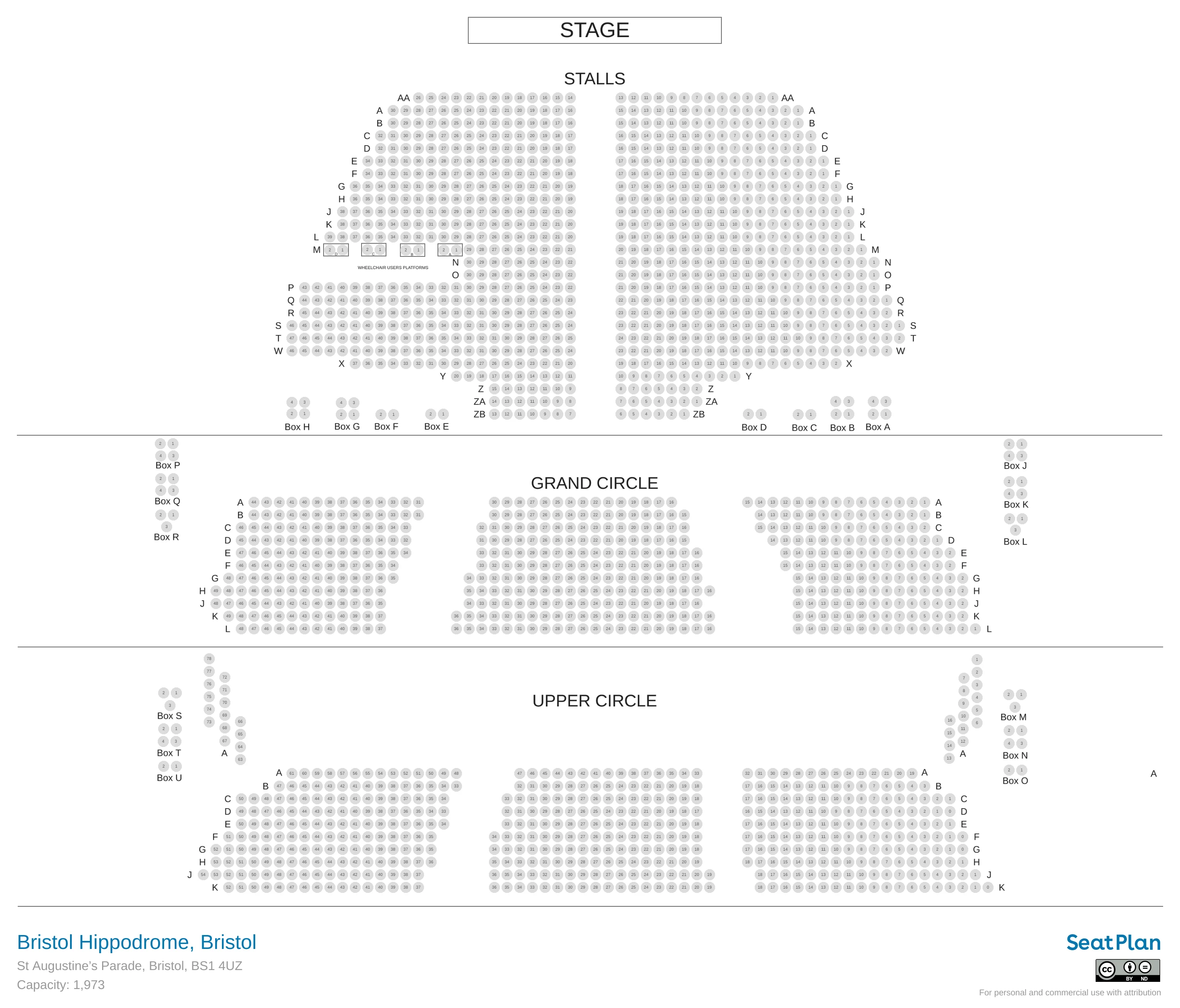 Hippodrome Seating Chart Virtual
