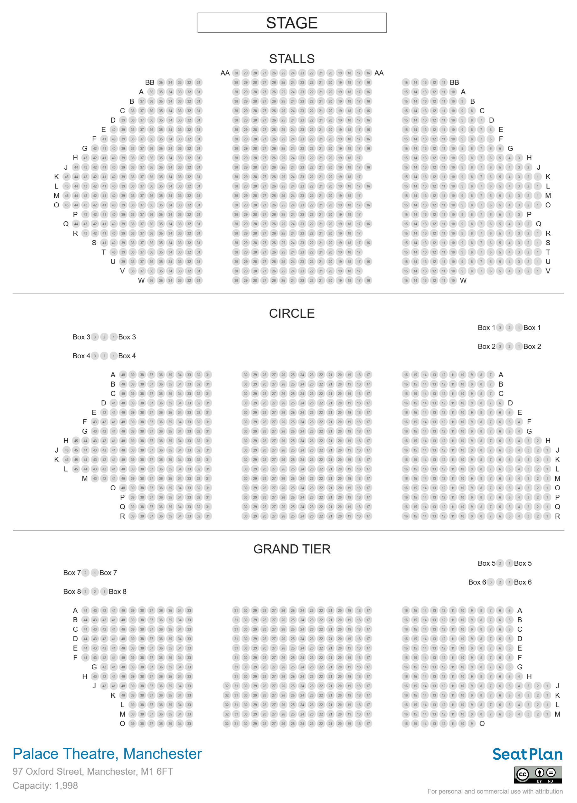 Palace Theatre Manchester Seating Plan Seat View Photos SeatPlan Palace Theatre Manchester Seating Plan Seat View Photos SeatPlan